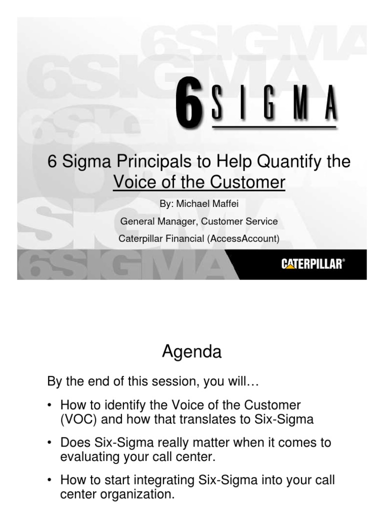 Six Sigma Presentation Pdf Pdf