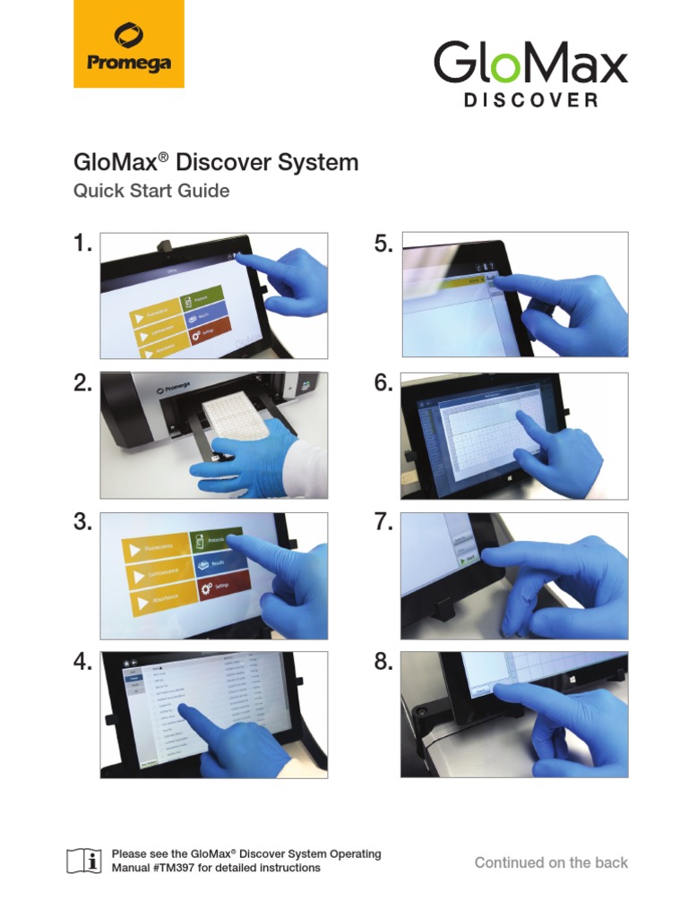 Glomax Discover System Quick Start Guide | PDF