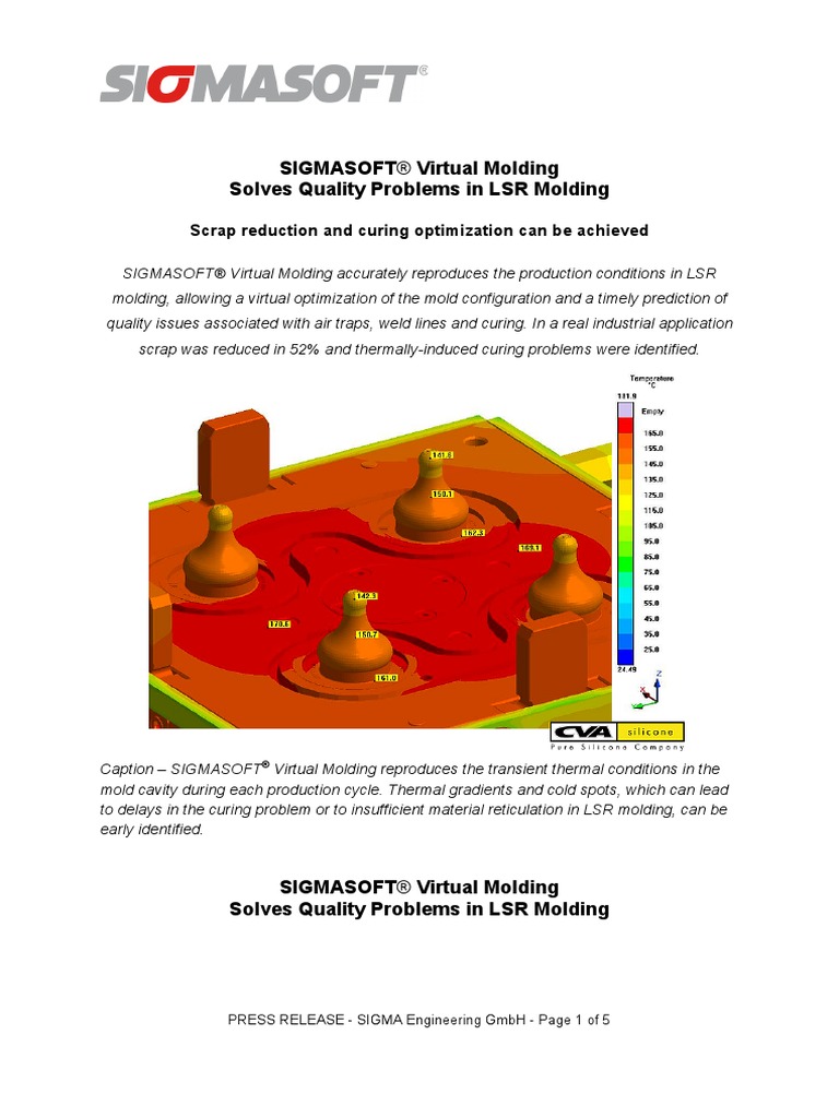 Sigmasoft LSR | PDF | Casting | Simulation