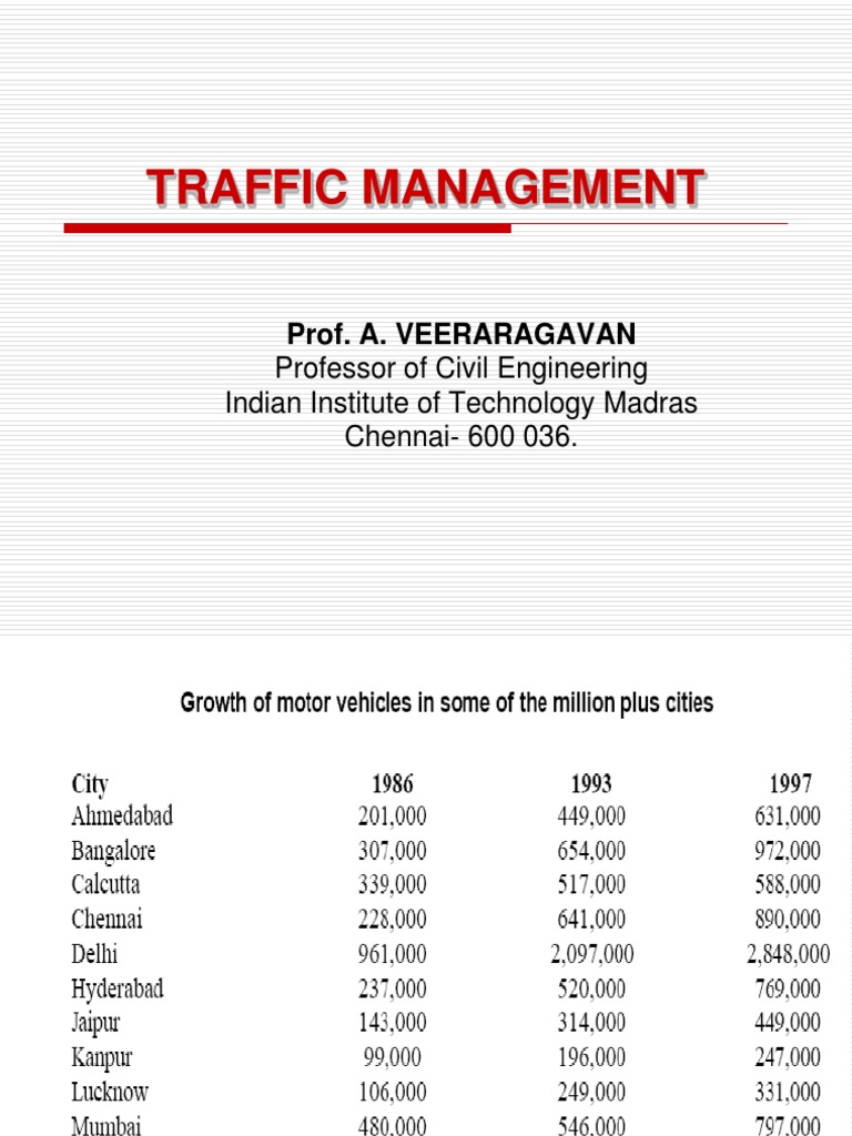 Traffic Management in Urban Areas: Techniques and Solutions for ...
