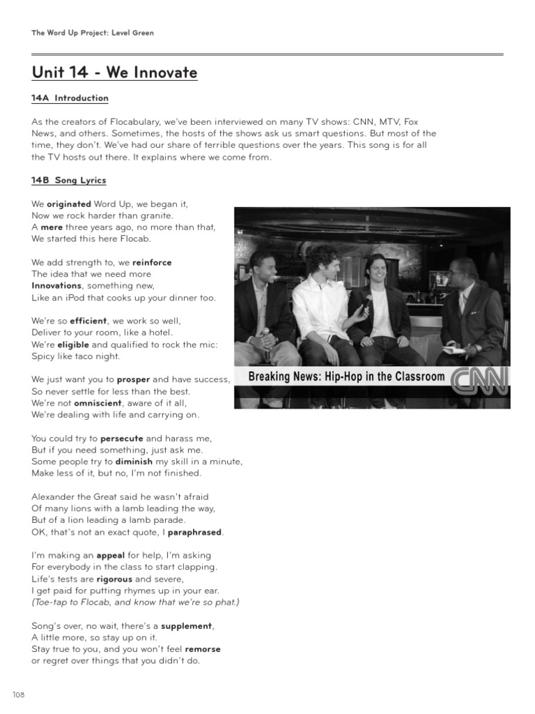 Flocabulary Unit 14: Innovation & Vocabulary | PDF | Supernova | Stars