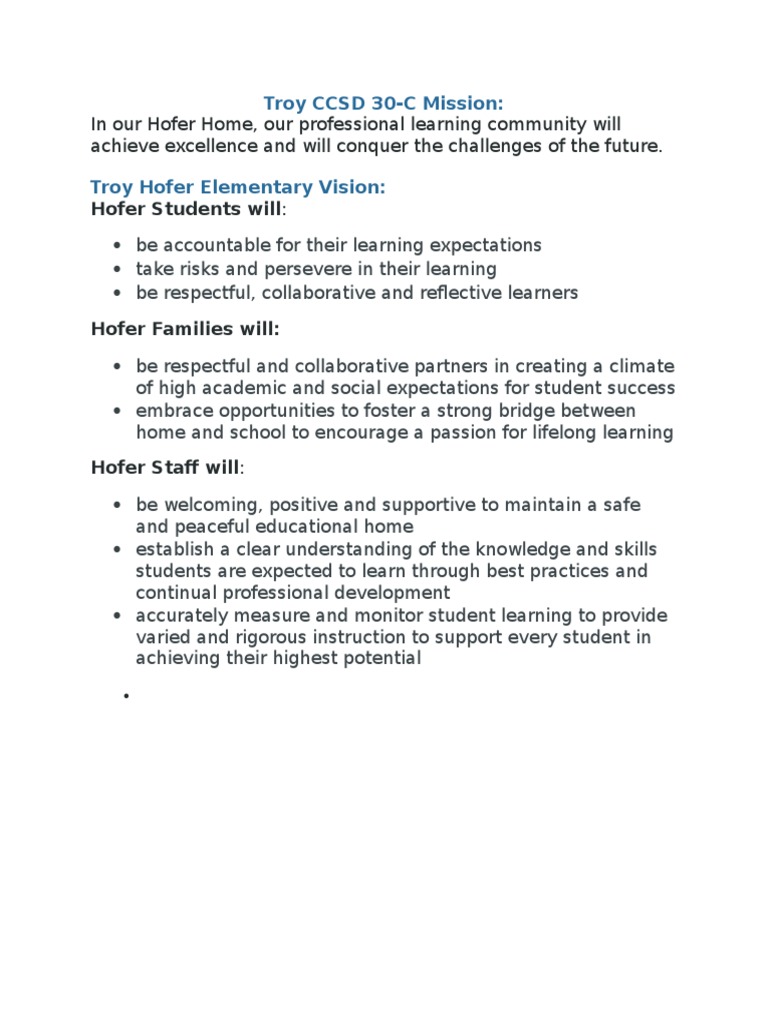 Mission Statement | PDF