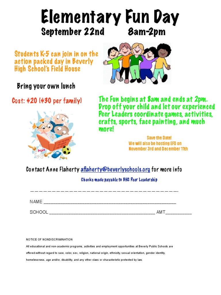 Elementary Fun Day 1 Pdf