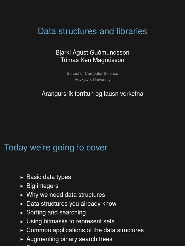 Aflv 02 Data Structures | PDF | Integer (Computer Science) | Data Type