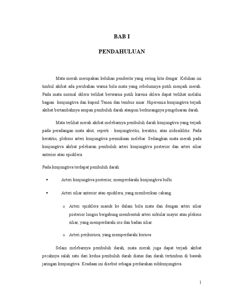 Mata Merah Visus Normal | PDF