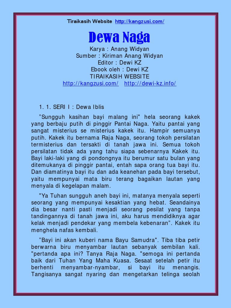 DewaNaga DewiKZ 1 56 | PDF