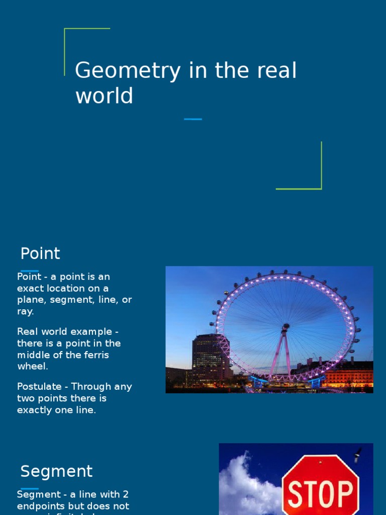 Plane Geometry In Real Life