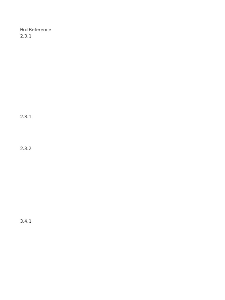 BRD Reference 2.3.1 | PDF | Server (Computing) | World Wide Web