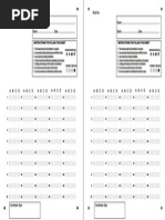 OMR Sheet 50 Questions PDF | PDF | Writing Implements | Writing