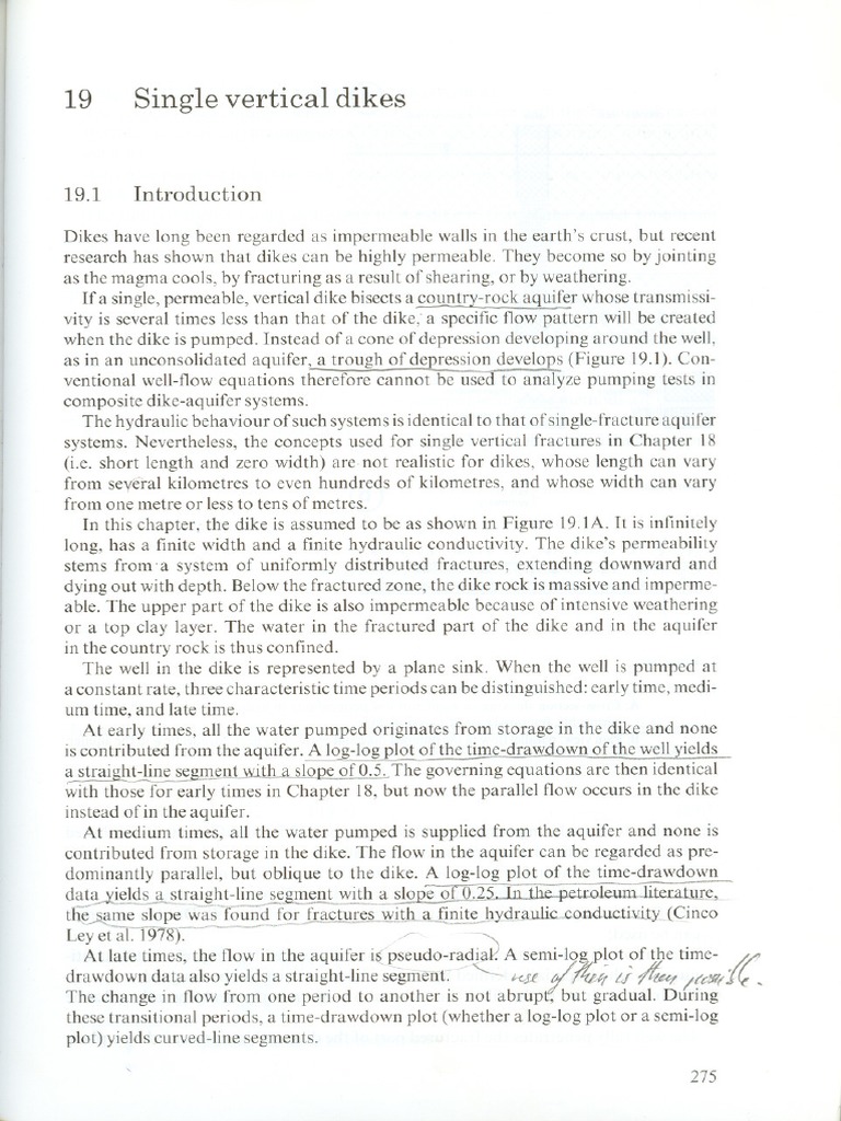 19 Single Vertical Dikes p.275-287 | PDF | Permeability (Earth Sciences ...