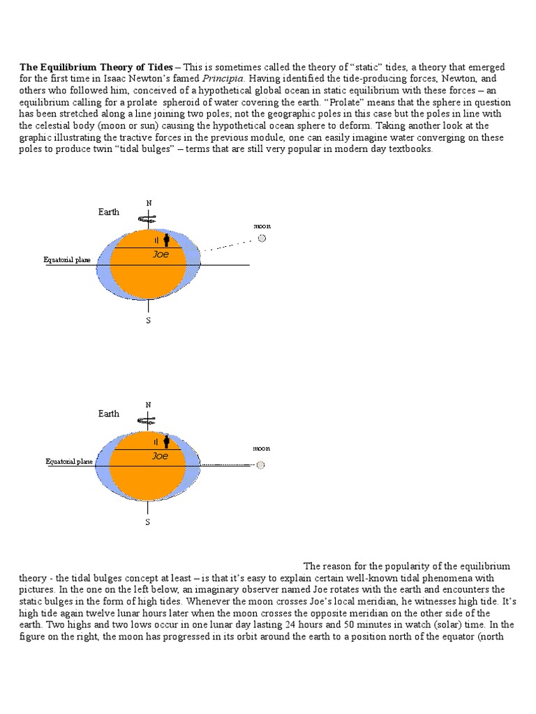 Tidal Calculations | PDF | Tide | Moon