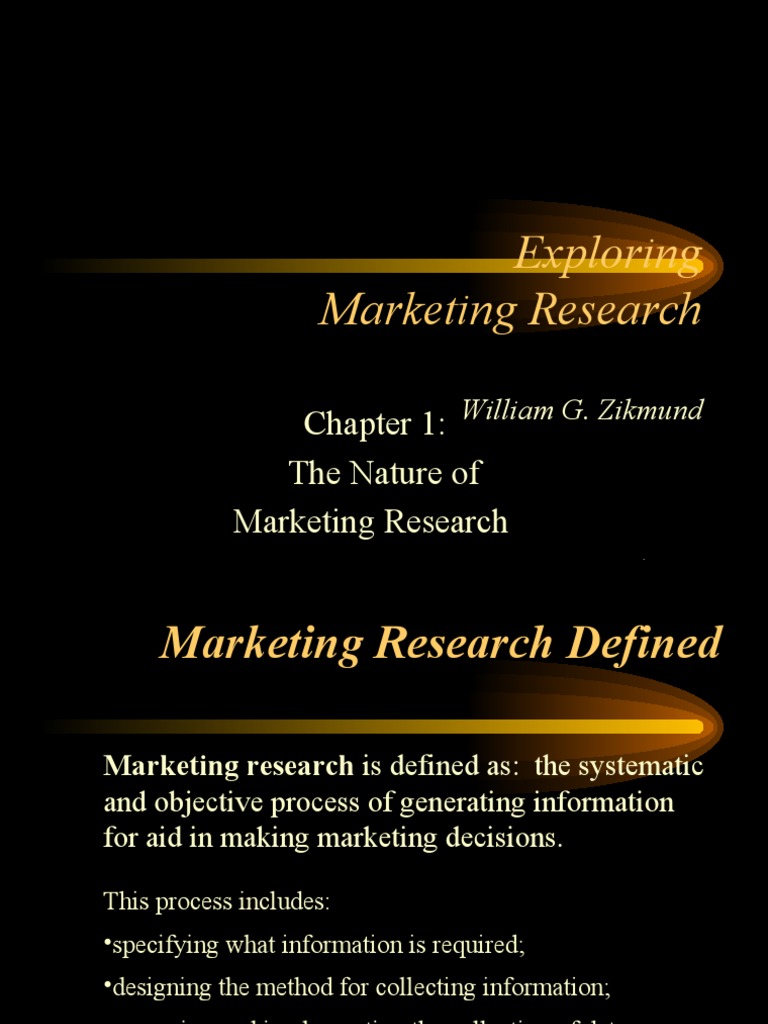 01 Introduction Marketing Research | PDF | Marketing Research | Marketing