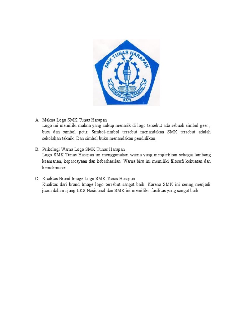 Makna Logo SMK Tunas Harapan | PDF