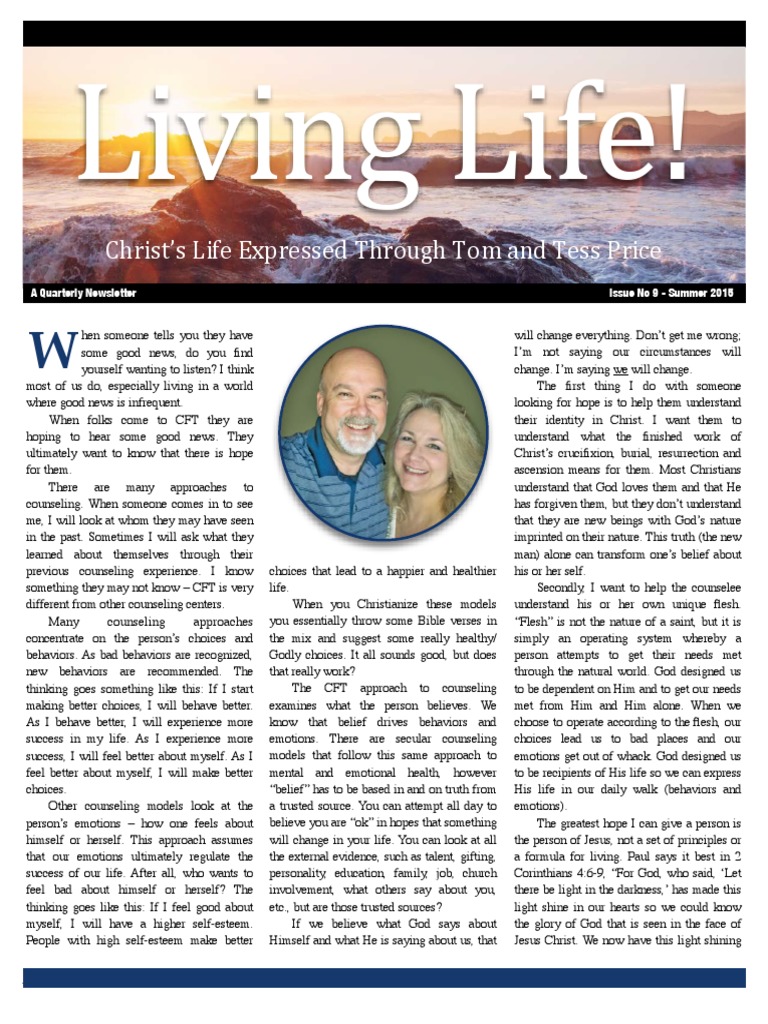 Living Life!: Christ's Life Expressed Through Tom and Tess Price | PDF ...