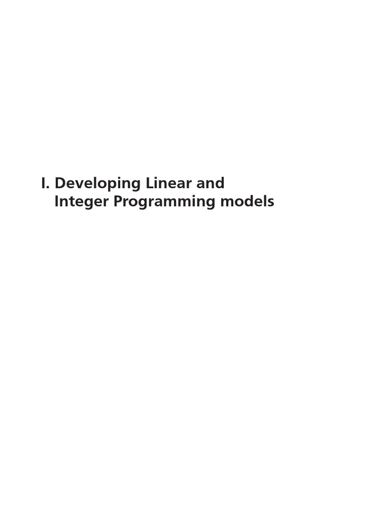 Linear Programming | PDF | Loss Function | Linear Programming
