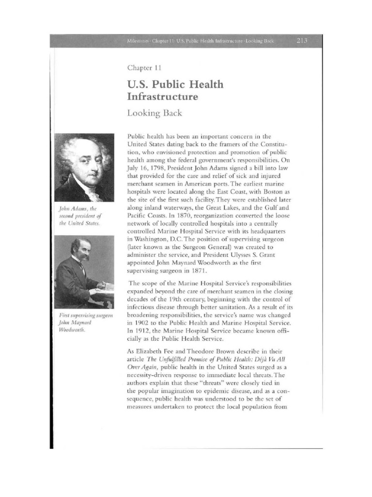 U.S. Public Health Evolution | PDF | Centers For Disease Control And ...