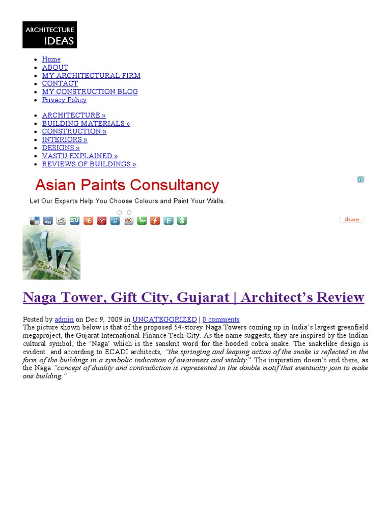 Naga Towers: Architectural Review | PDF | Gujarat | Religion And Belief