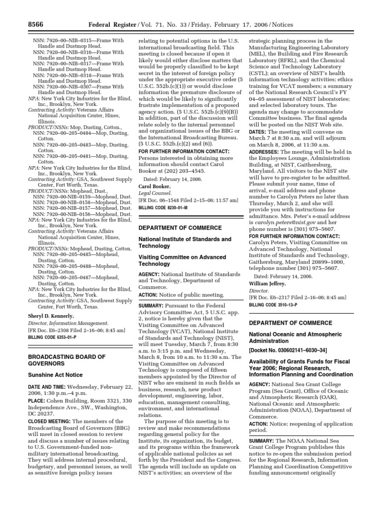 Notice: Grants and Cooperative Agreements Availability, Etc.: National ... Notice: Grants and Cooperative Agreements Availability, Etc.: National ...