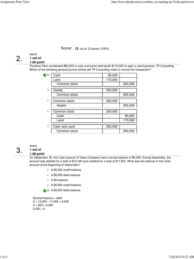 Chap 2 Quiz - BA211 | PDF | Debits And Credits | Corporate Jargon