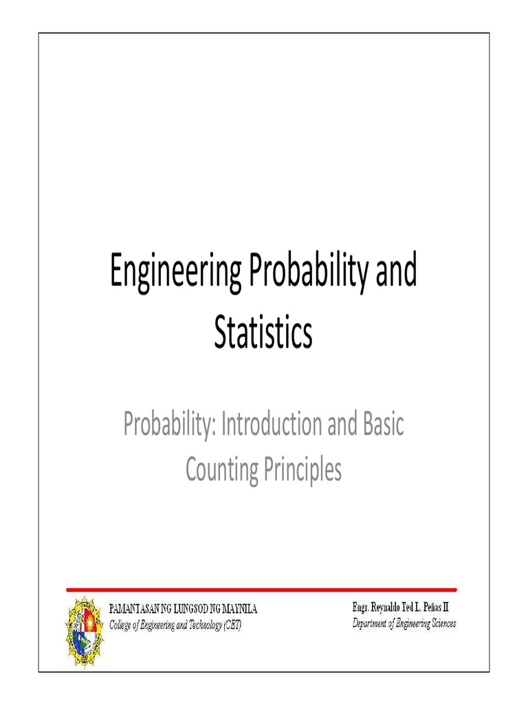 Counting Principles PDF | PDF | Probability | Experiment