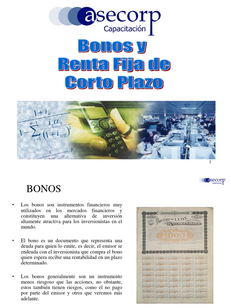 Bonos Financieros: Características y Tipos | PDF | Interés | Bonos ...