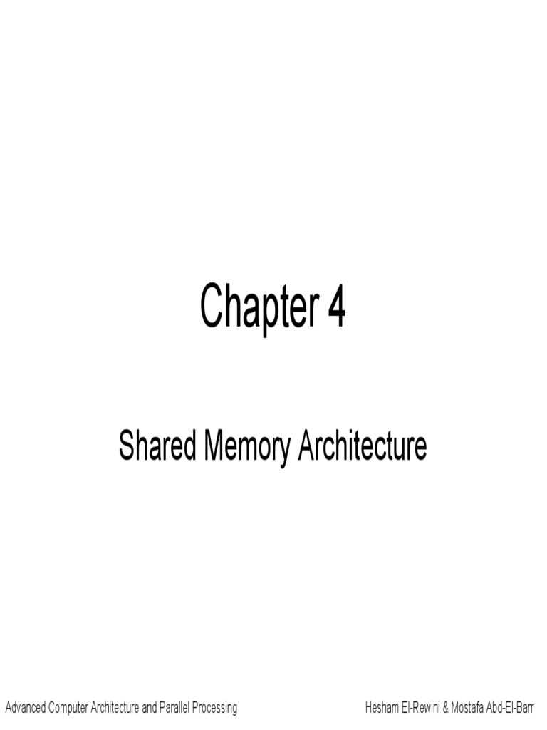 Shared Memory Architecture | PDF | Cache (Computing) | Parallel Computing