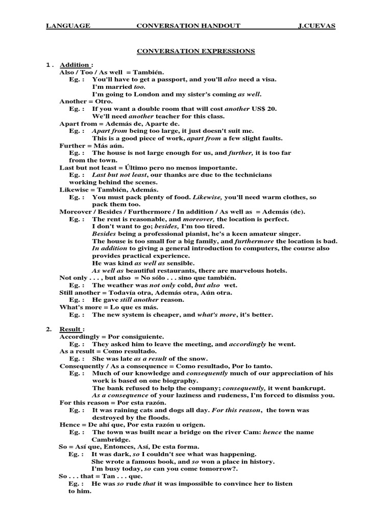 Essential Conversation Expressions Guide | PDF | Art