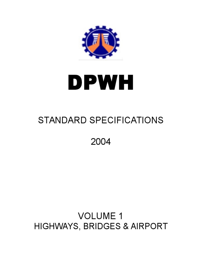 DPWH Bluebook (Coverpage To Part A & B) | PDF | Road Surface | Asphalt