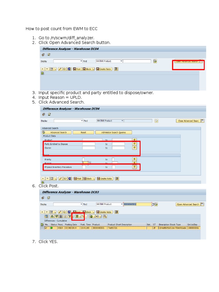 Post Count Process from EWM to ECC | PDF | Computers | Technology ...