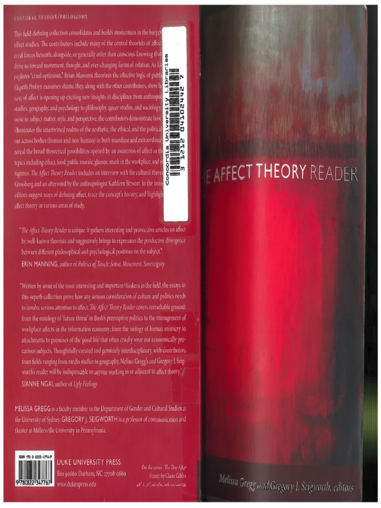 The Affect Theory Reader (Scan) | PDF