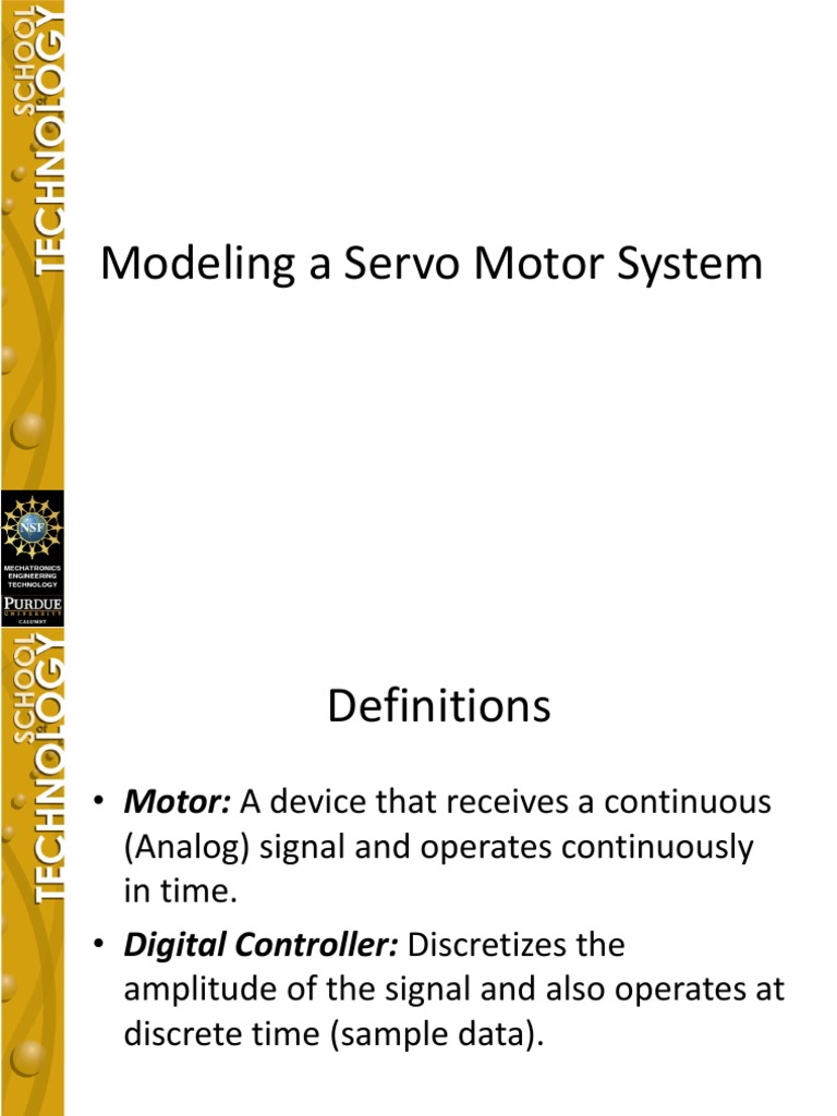 Servo Motor System Modeling Guide | PDF | Digital To Analog Converter ...