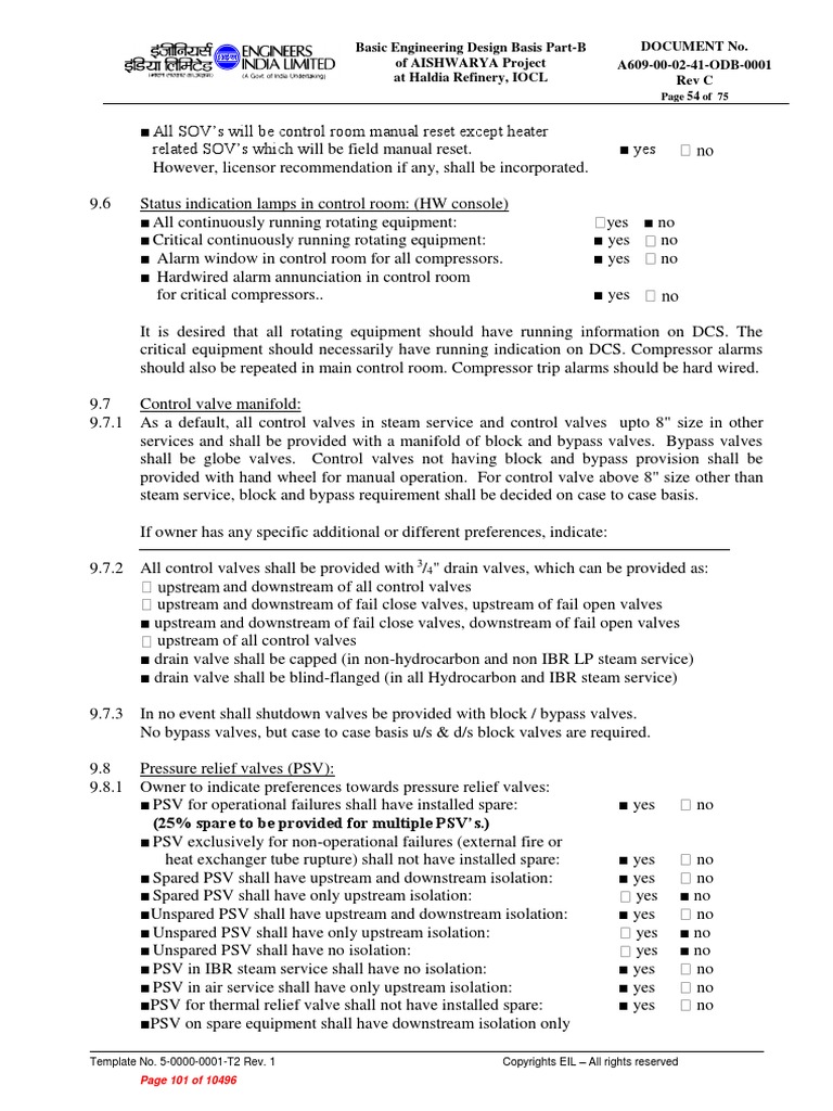 101 Ibr Requirements | Download Free PDF | Valve | Gas Technologies