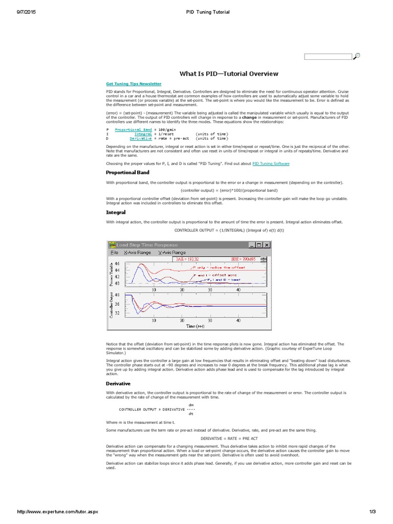 PID Tuning Tutorial | PDF | Control Theory | Cybernetics