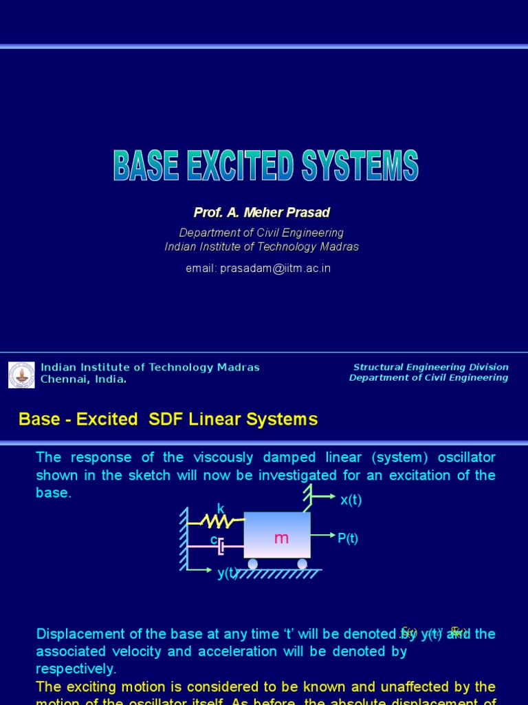Base Excited Systems | PDF | Spectrum | Sine