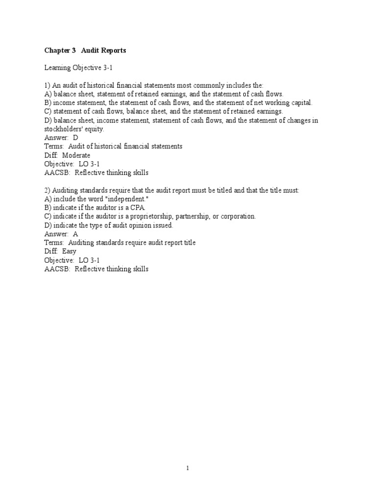 Chapter 3 | PDF | Auditor's Report | Going Concern