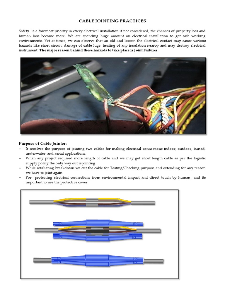 Cable Jointing Practices | Insulator (Electricity) | Electrical Wiring