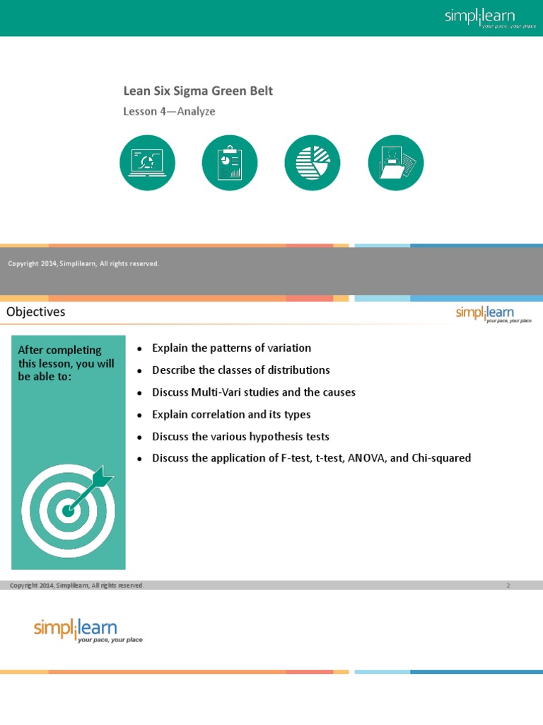 LSSGB Lesson4 Analyze PDF Student s T Test Type I And Type Ii Errors