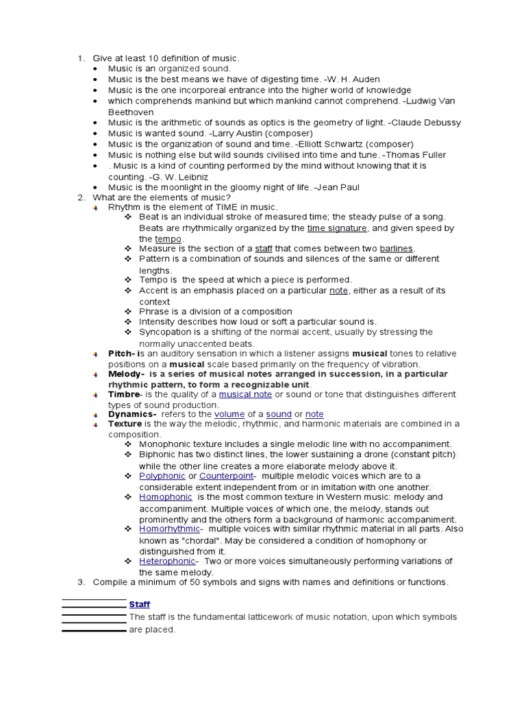 Mapeh Project | PDF | Clef | Rhythm And Meter
