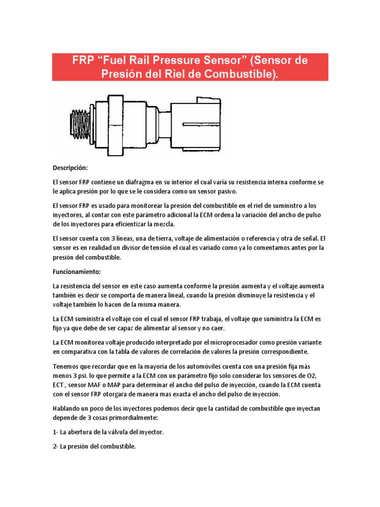 FRP | PDF | Sensor | Presión