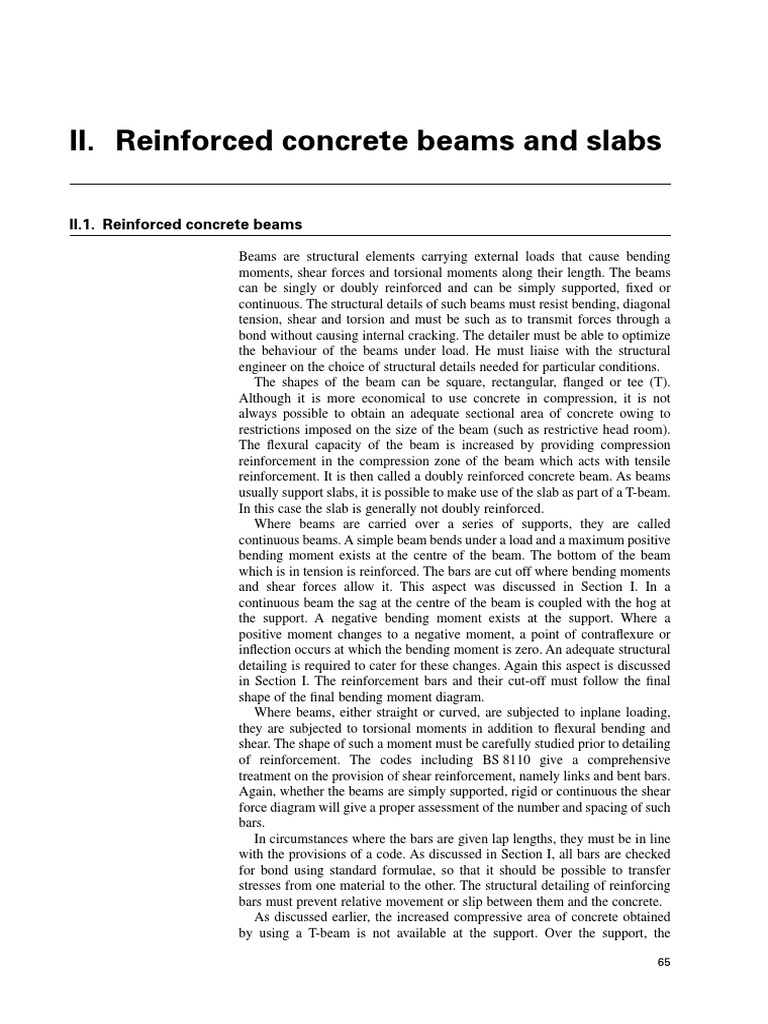 Chapter 2 Reinforced Concrete Beams and Slabs | PDF