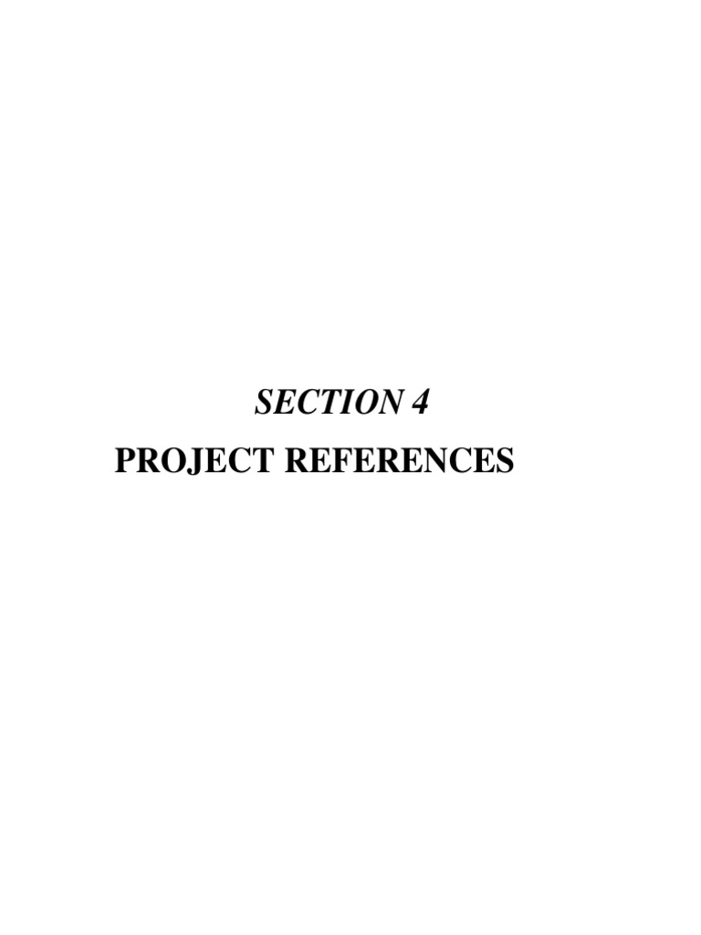 Section 4: Project References | PDF | Violence | Unrest