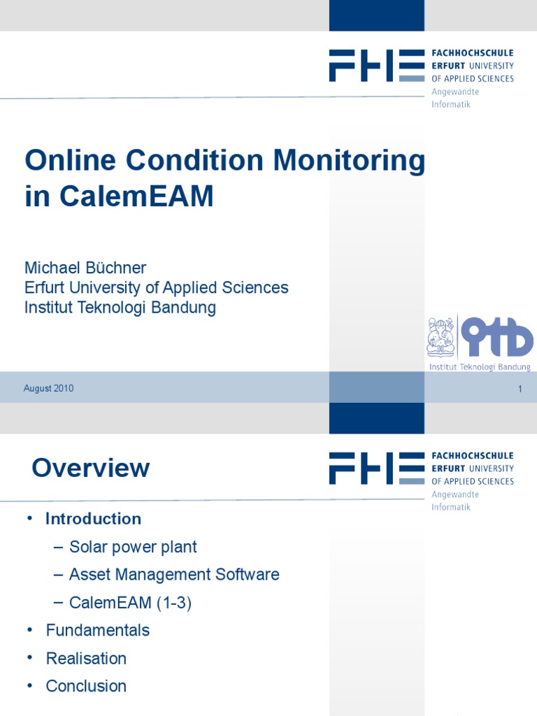 Michael Buechner Ocm Module in Calem Eam Presentation August 2010 | PDF ...