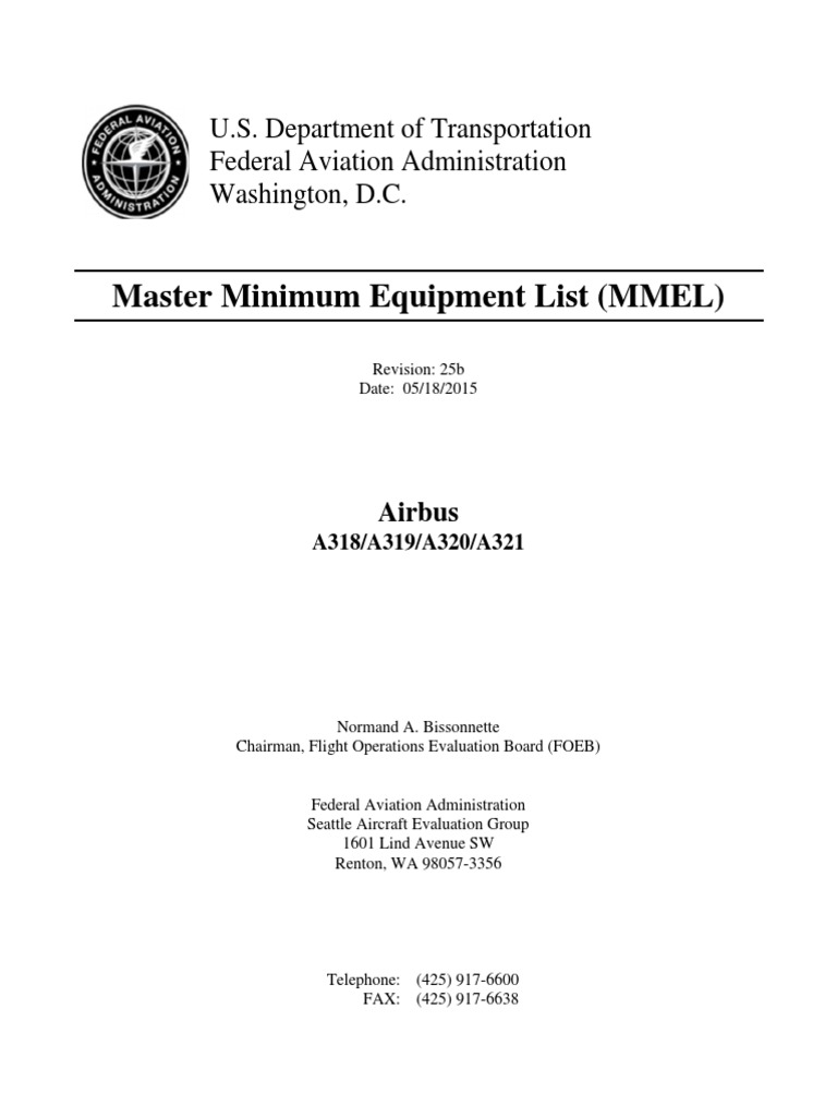 A320 Mmel | PDF | Technology & Engineering