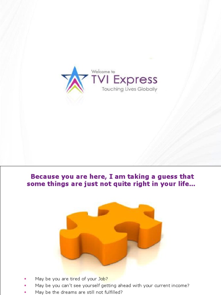 TVI Express Presentation | PDF | Multi Level Marketing | Business