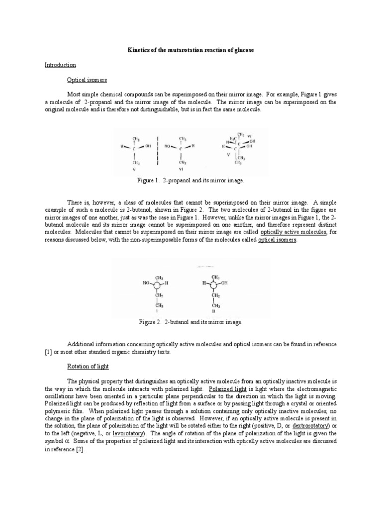 Mutarotation Glucose | PDF | Glucose | Chemical Equilibrium