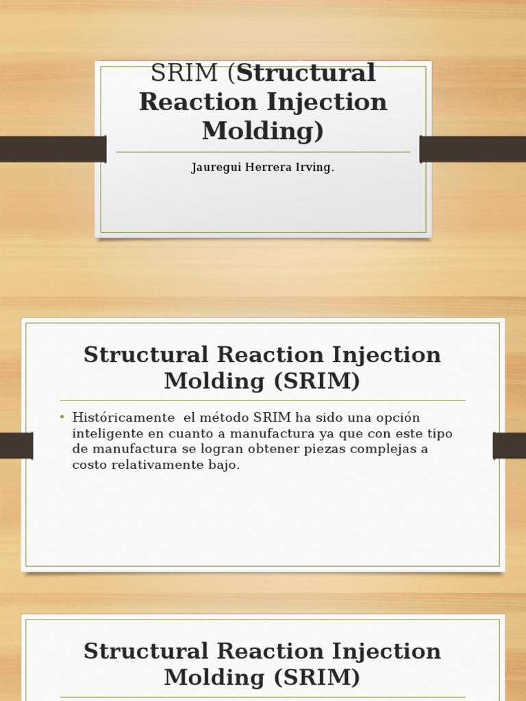 SRIM (Structural Reaction Injection Molding) | PDF | Materiales ...