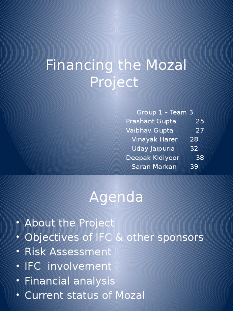 Mozal Case | PDF | International Finance Corporation | Risk