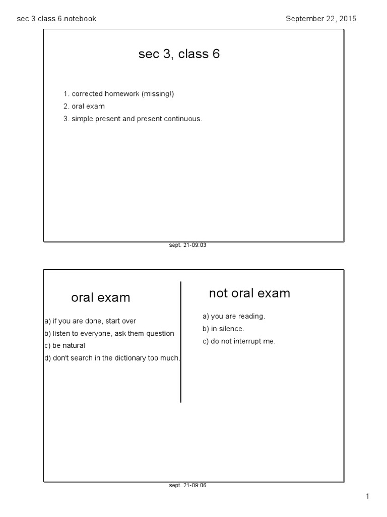 Sec 3 Class 6 | PDF