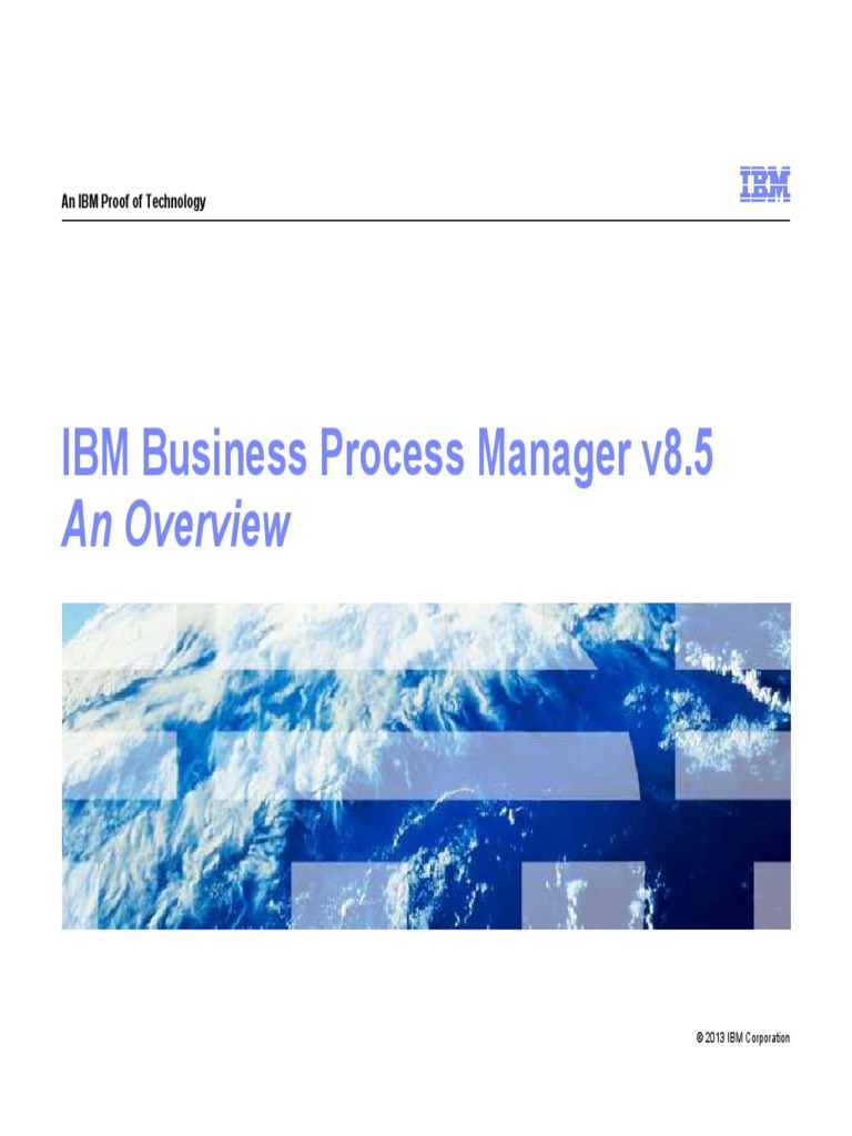 IBM - BPM v8.5 | Business Process Management | Business Process