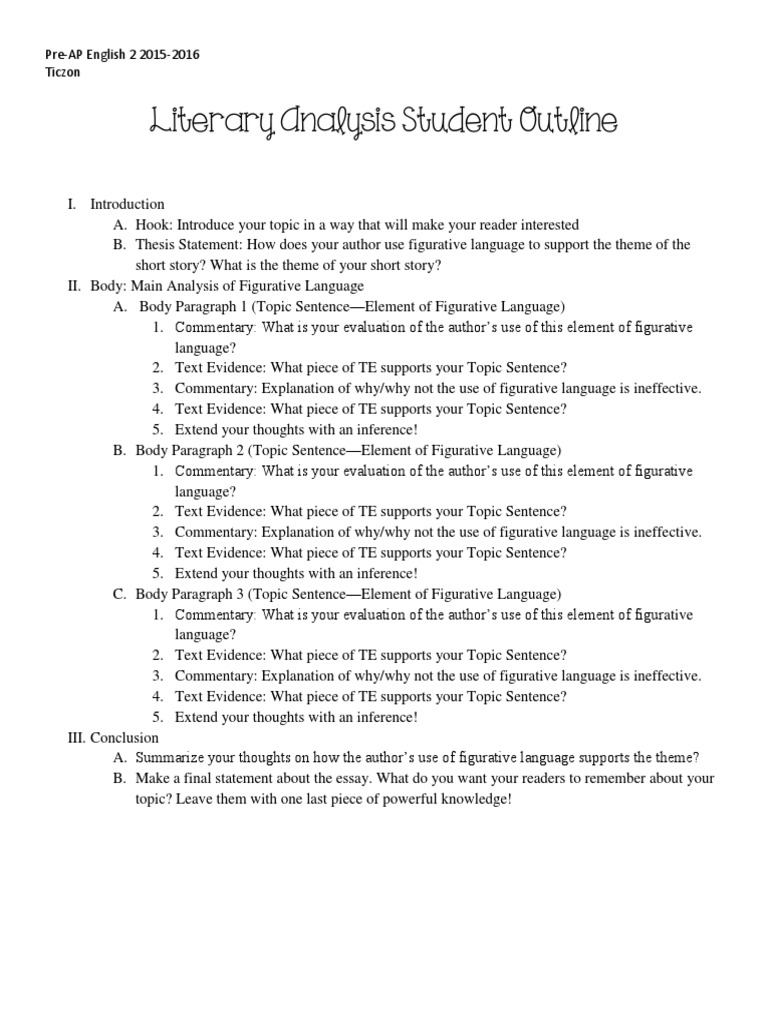 Figurative Language Analysis Guide | PDF